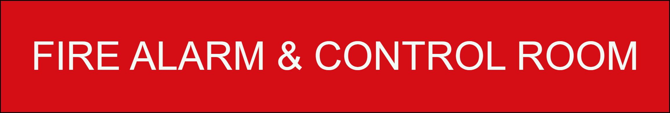 Door Sign - Fire Alarm & Control Room – Lamacoids Town